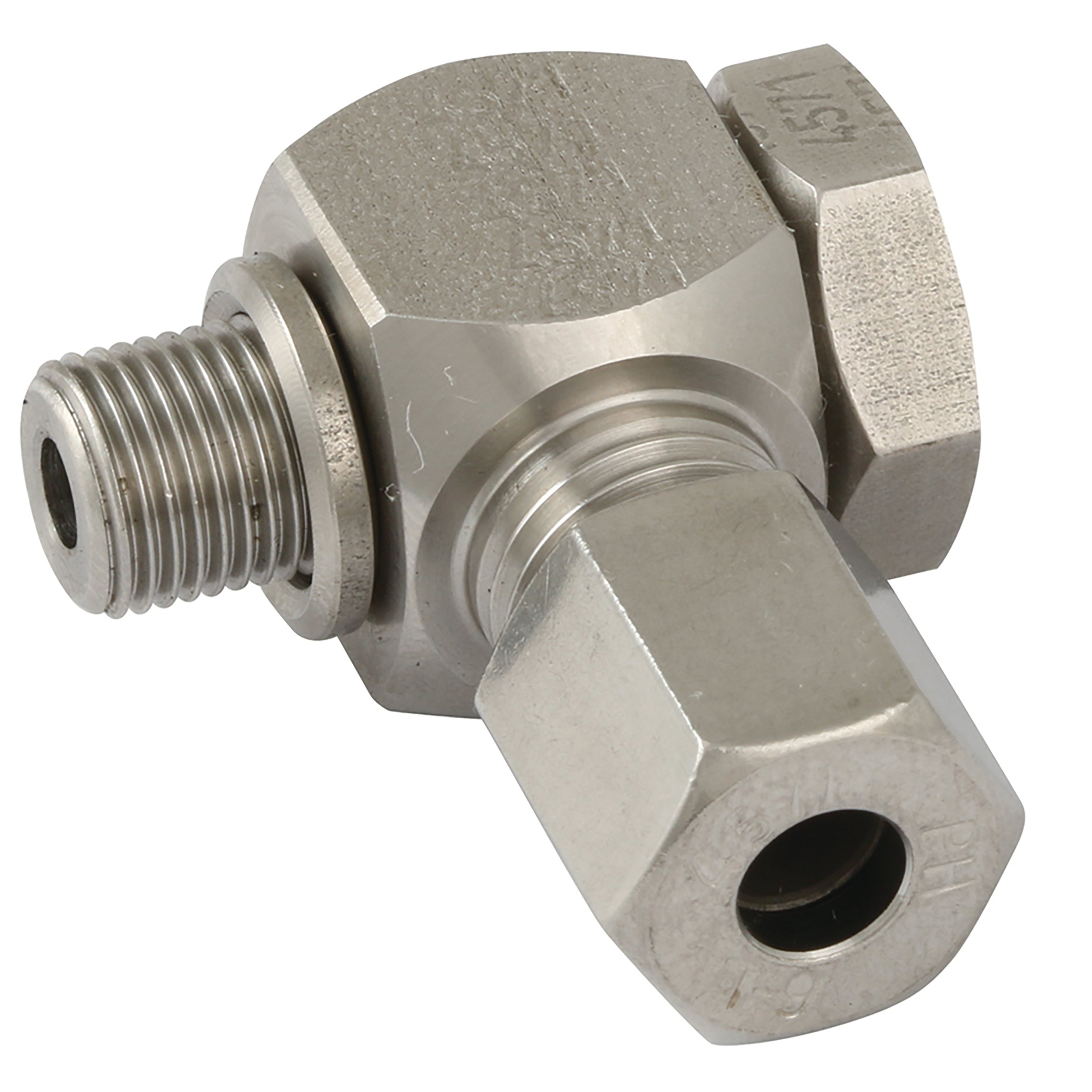 18MM OD X 1/2 BSPP BANJO ELBOW (L); WHV-18L-8RG