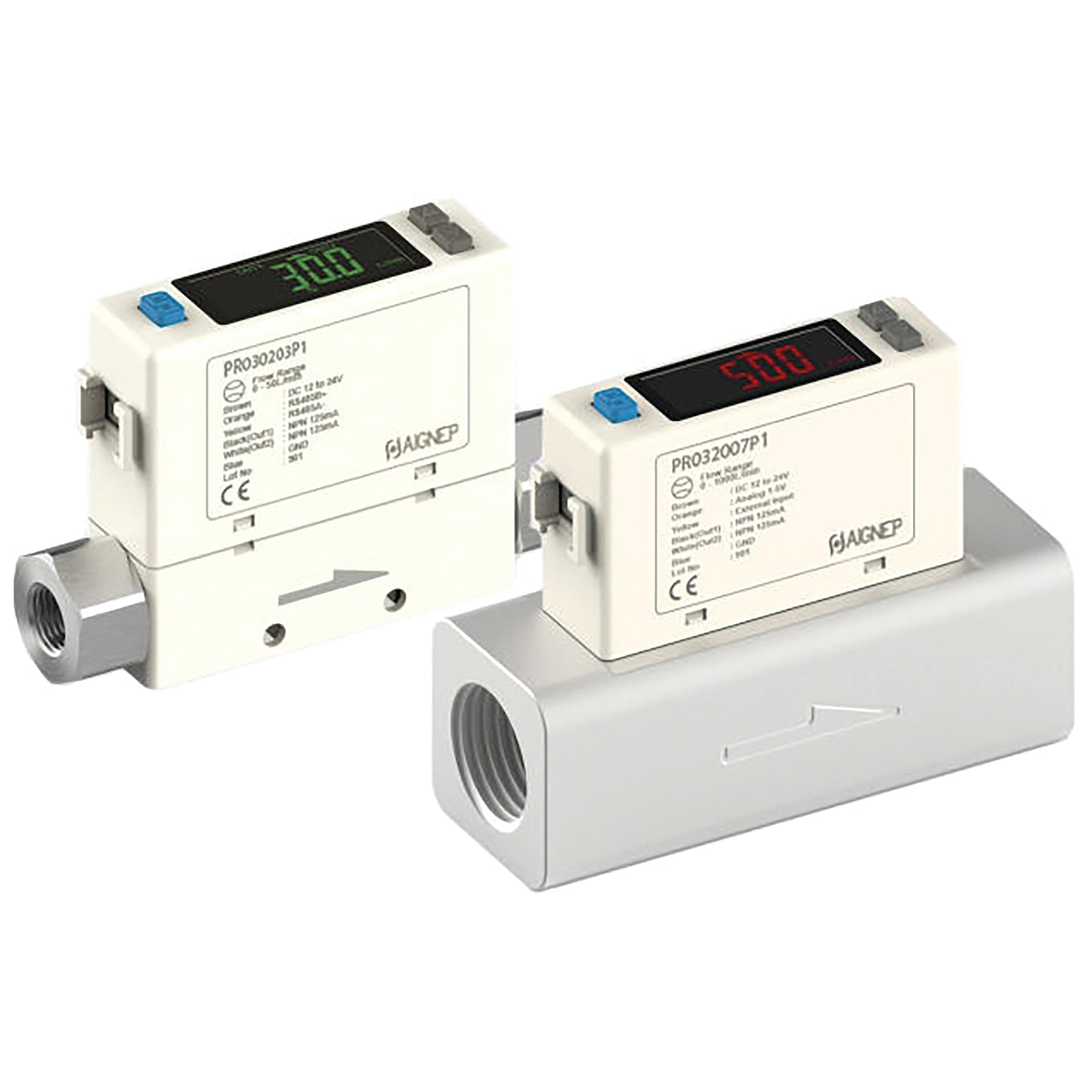 Digital Flow Pressure Sensor PR03 0-100 l/min Thread 1/4" Output PNP